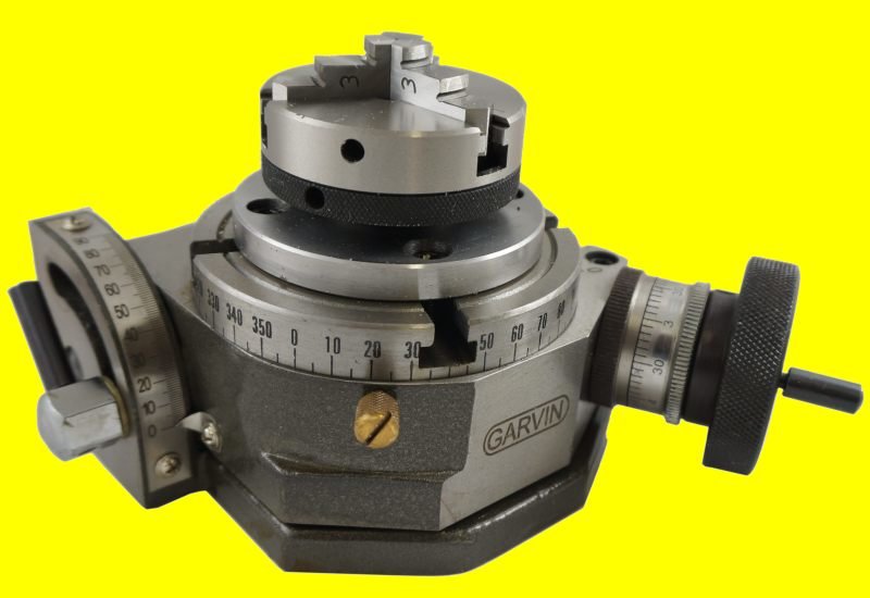 Drehtisch/Rundtisch 100 mm mit Dreibackenfutter